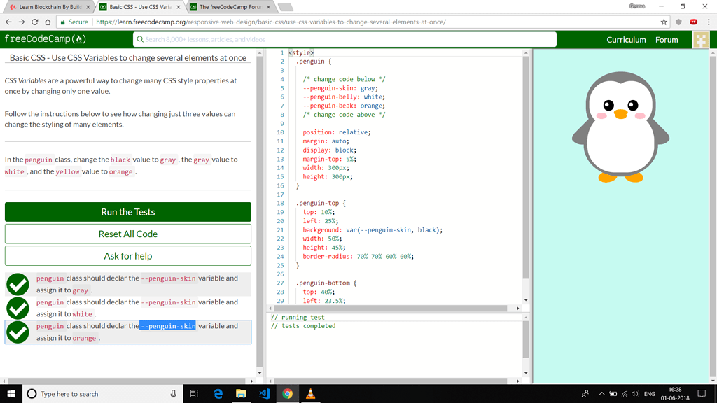 Use CSS Variables to change several elements at once - The freeCodeCamp Forum