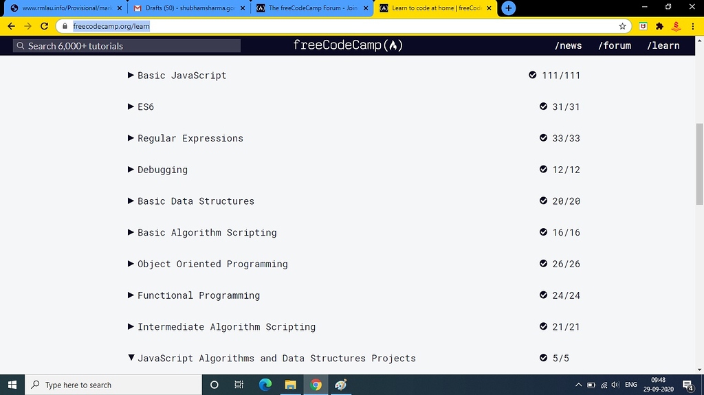 JavaScript Certificate Not issued - freeCodeCamp Support - The freeCodeCamp Forum
