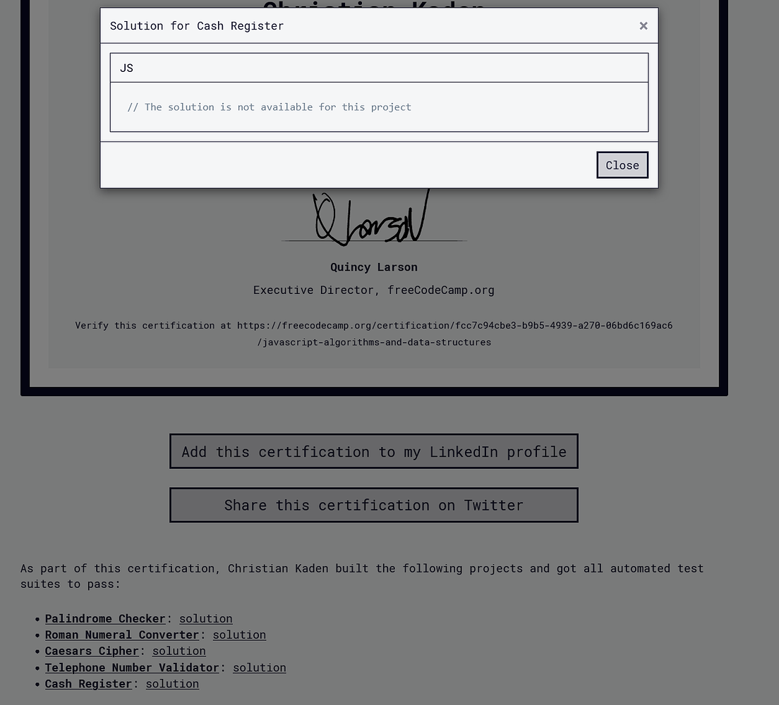 Solved Javascript Algorithms And Data Structures Able To Claim 0780