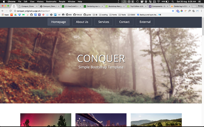 HOw To Center Navbar Elements Without Using Flexbox The FreeCodeCamp Forum
