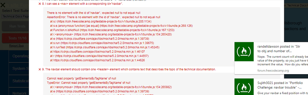 The navbar should contain link ( ) elements with the class of "nav-link". There should be one ...