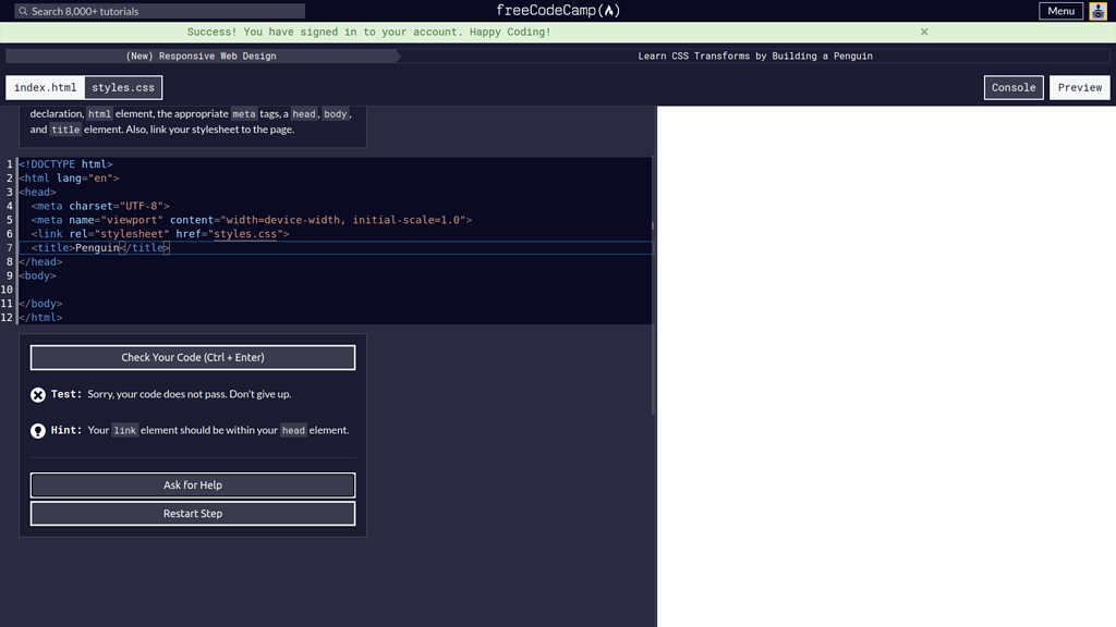 Learn Css Transforms By Building A Penguin Step 1 Peyuofuzkwvl5jgepjzbn Html Css The