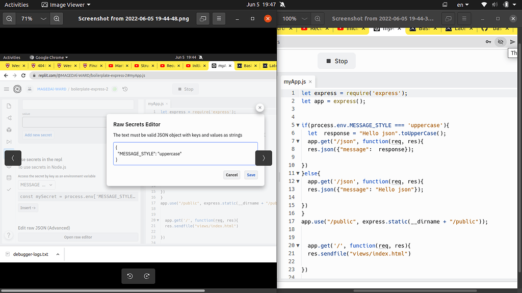 Use The Env File Please Help Backend Development The Freecodecamp Forum