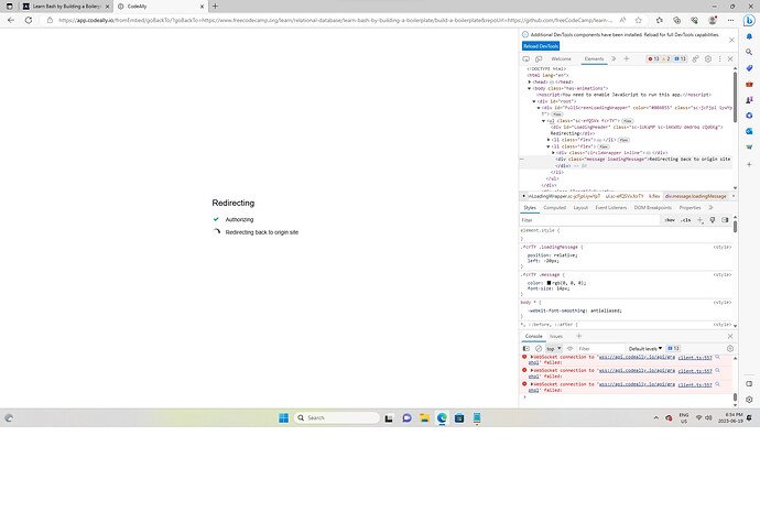 Codeally Redirecting Message The Freecodecamp Forum