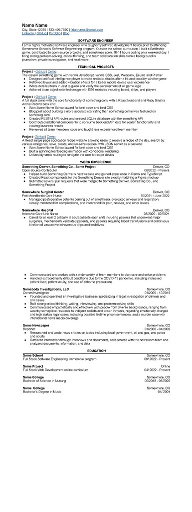 Looking for feedback on resume and/or portfolio - Career Advice - The ...