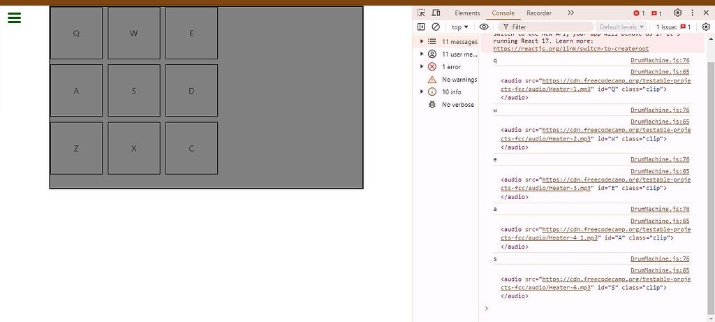 Build a Drum Machine - JavaScript - The freeCodeCamp Forum
