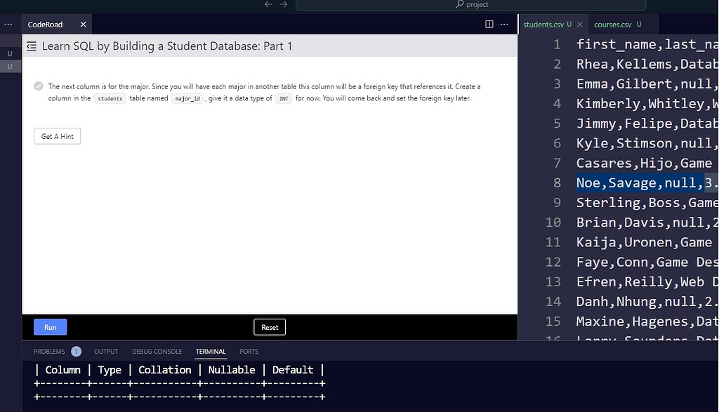 Relational Database - Visual Studio Code Font Size help request - The freeCodeCamp Forum