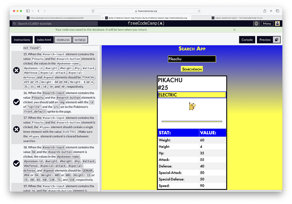 Build a Pokémon Search App Project - Build a Pokémon Search App ...