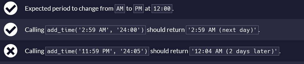 Time Calculator - Python - The freeCodeCamp Forum
