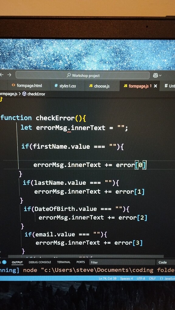 Form validation - JavaScript - The freeCodeCamp Forum