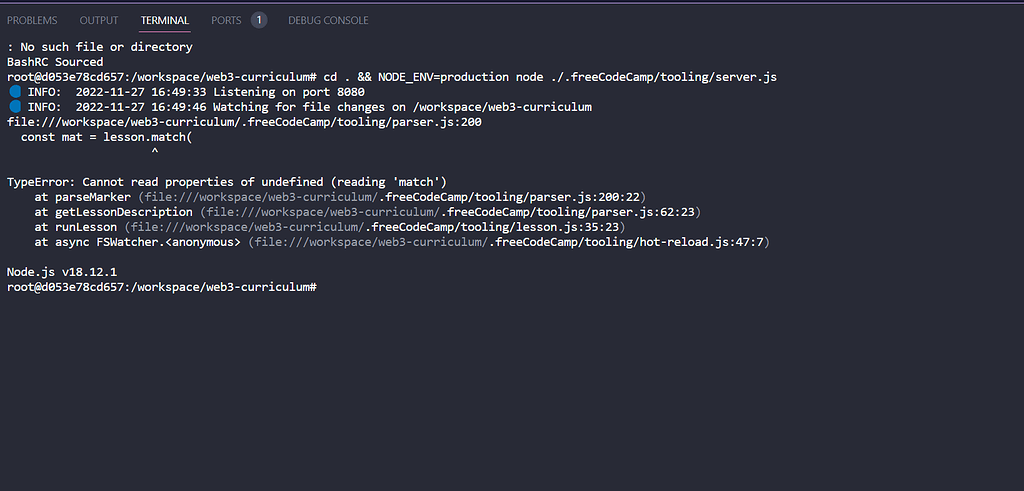 Web3 lesson.match - The freeCodeCamp Forum