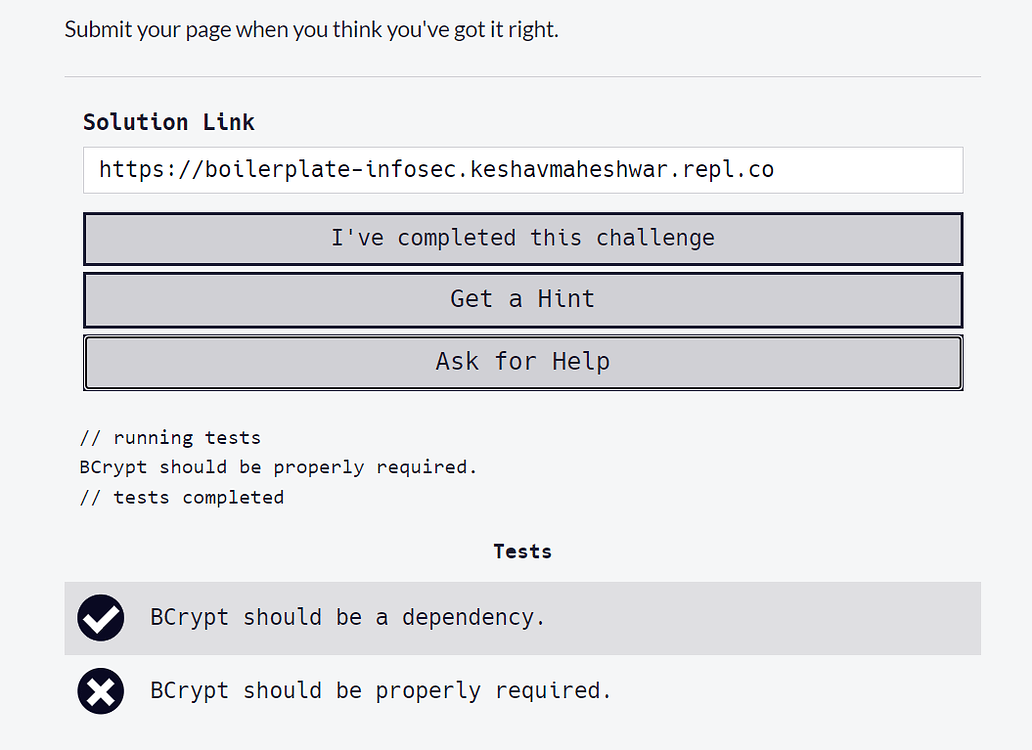 Information Security With Helmetjs Understand Bcrypt Hashes Javascript The Freecodecamp Forum