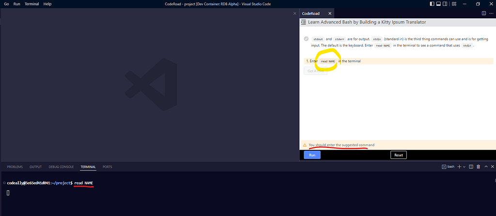 Advanced Bash Kitty Ipsum Translator Stuck On Step Backend Development The Freecodecamp 