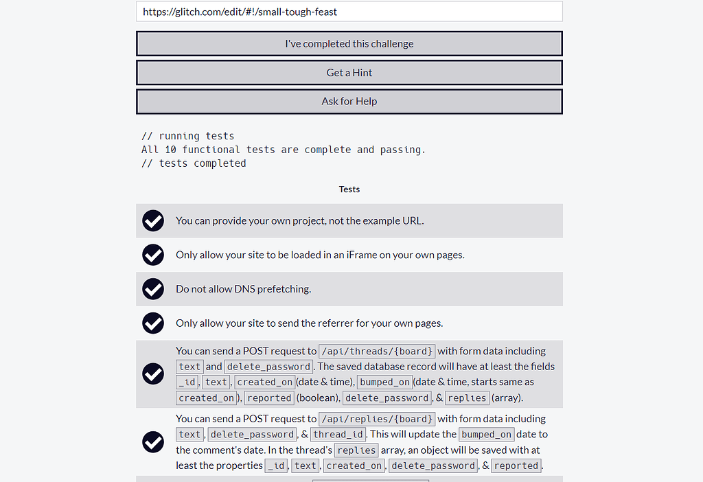 Anonymous Message Board - The freeCodeCamp Forum