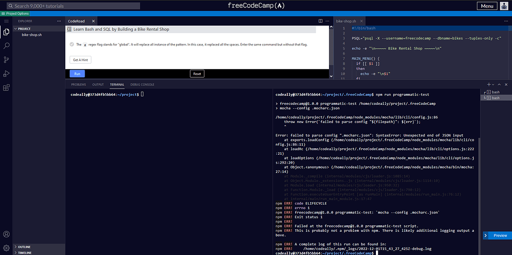 Test Runner Fail - Backend Development - The freeCodeCamp Forum