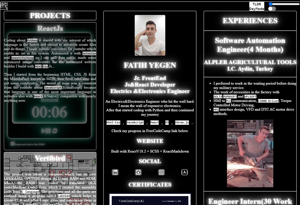 Hi please evaluate my CV website 2 - Career Advice - The freeCodeCamp Forum