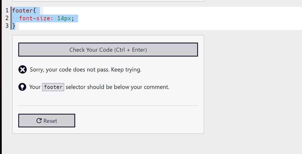 I faced an error during CSS course - HTML-CSS - The freeCodeCamp Forum