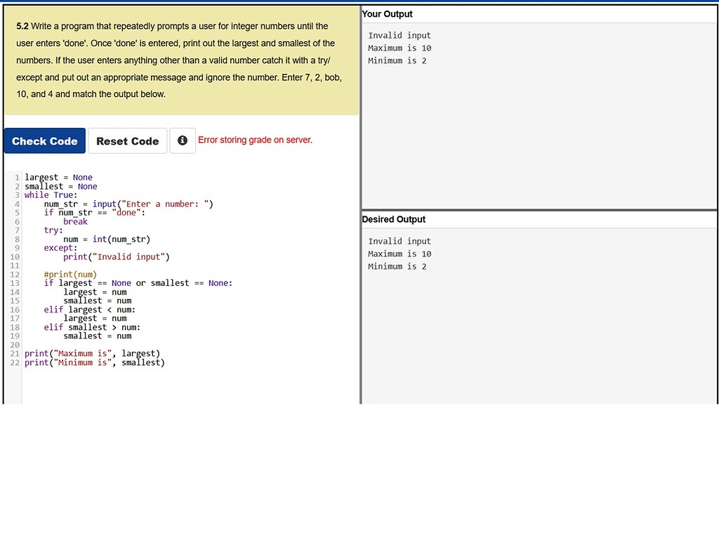 P4E's autograder failure! - Python - The freeCodeCamp Forum