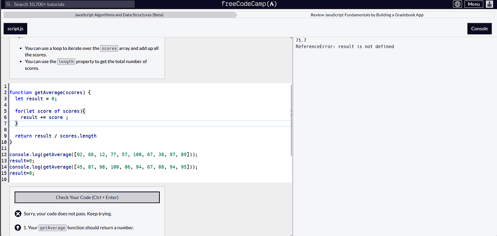 !bug! code works just fine in vs code also confirmed with chatgpt - JavaScript - The ...