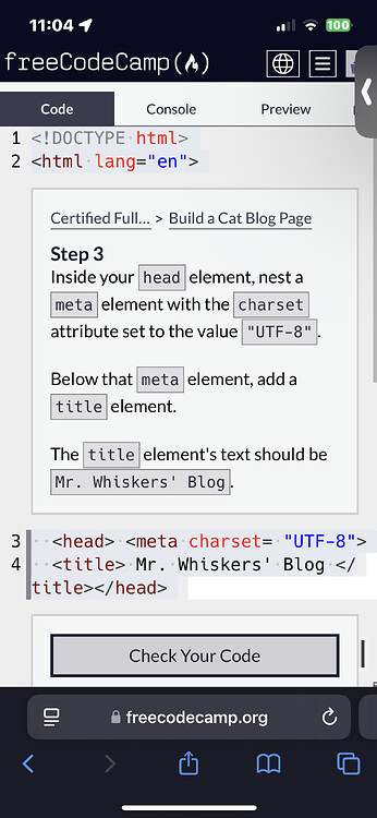 Build a Cat Blog Page - Step 3 - HTML-CSS - The freeCodeCamp Forum