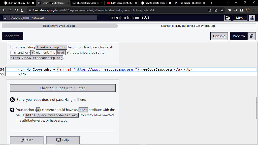 I need assistance on step 64 on cat photo - HTML-CSS - The freeCodeCamp ...