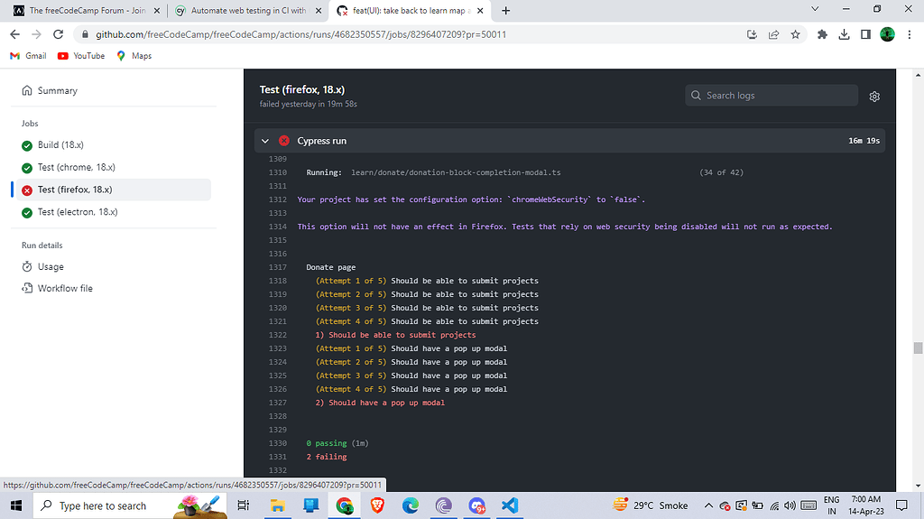 Cypress Test Failing - The freeCodeCamp Forum