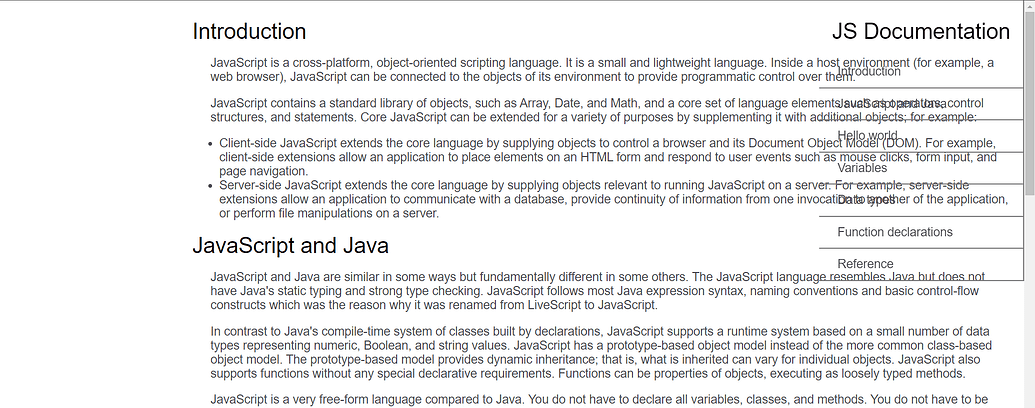 Technical Documentation Page - Build a Technical Documentation Page ...