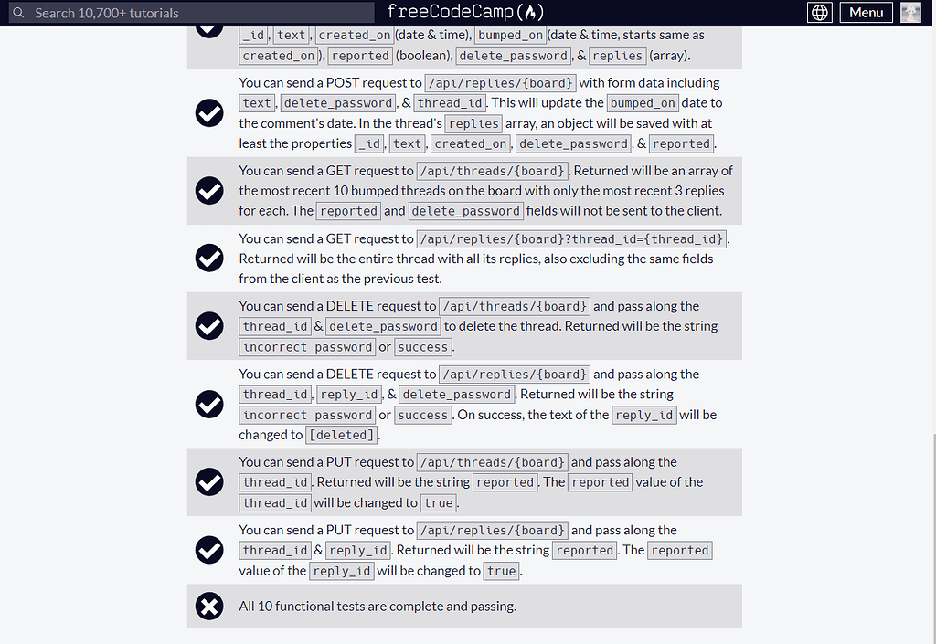 Information Security Projects Anonymous Message Board Javascript The Freecodecamp Forum