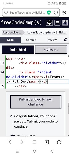 Learn Typography by Building a Nutrition Label - Step 51 - HTML-CSS ...
