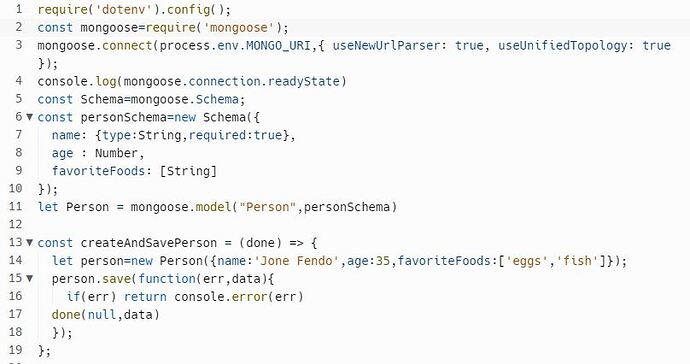 Mongodb And Mongoose Create And Save A Record Of A Model Backend
