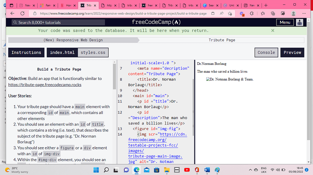 Tribute Page - Build a Tribute Page - HTML-CSS - The freeCodeCamp Forum