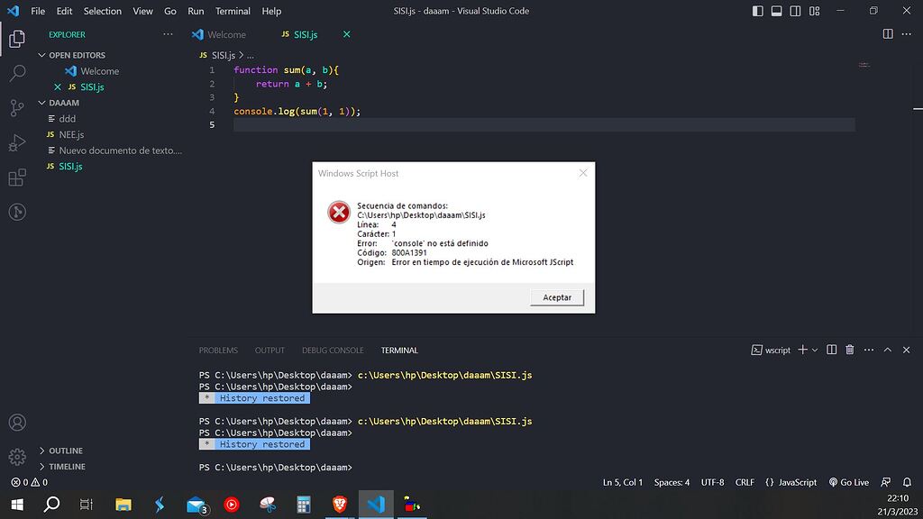 Problema con mi Terminal - Ayuda de programación - The freeCodeCamp Forum