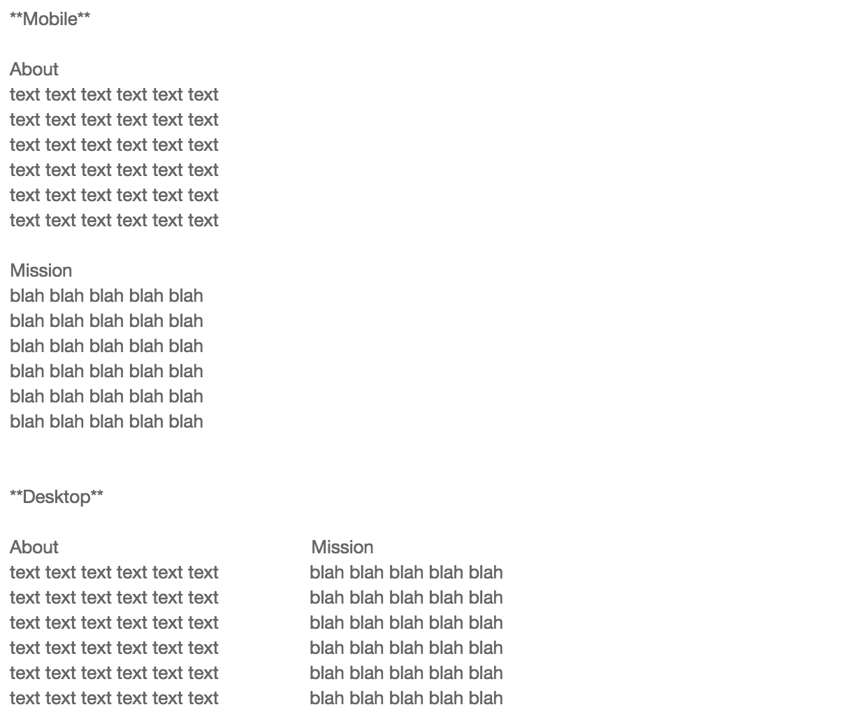 How Do I Make Rows Appear Beside Each Other On Desktop But Under Each Other On Mobile 