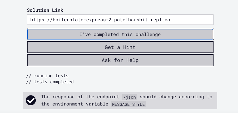 Need help with env file challenge - JavaScript - The freeCodeCamp Forum