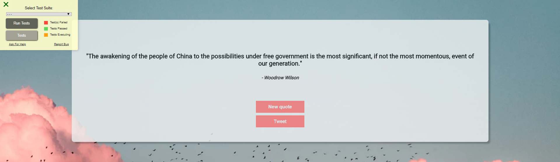 Feeback needed: Random Quote Machine in React - Code Feedback - The freeCodeCamp Forum