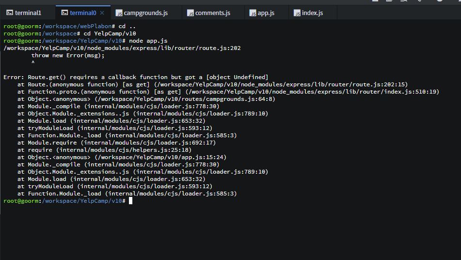 Error while requiring middleware - JavaScript - The freeCodeCamp Forum