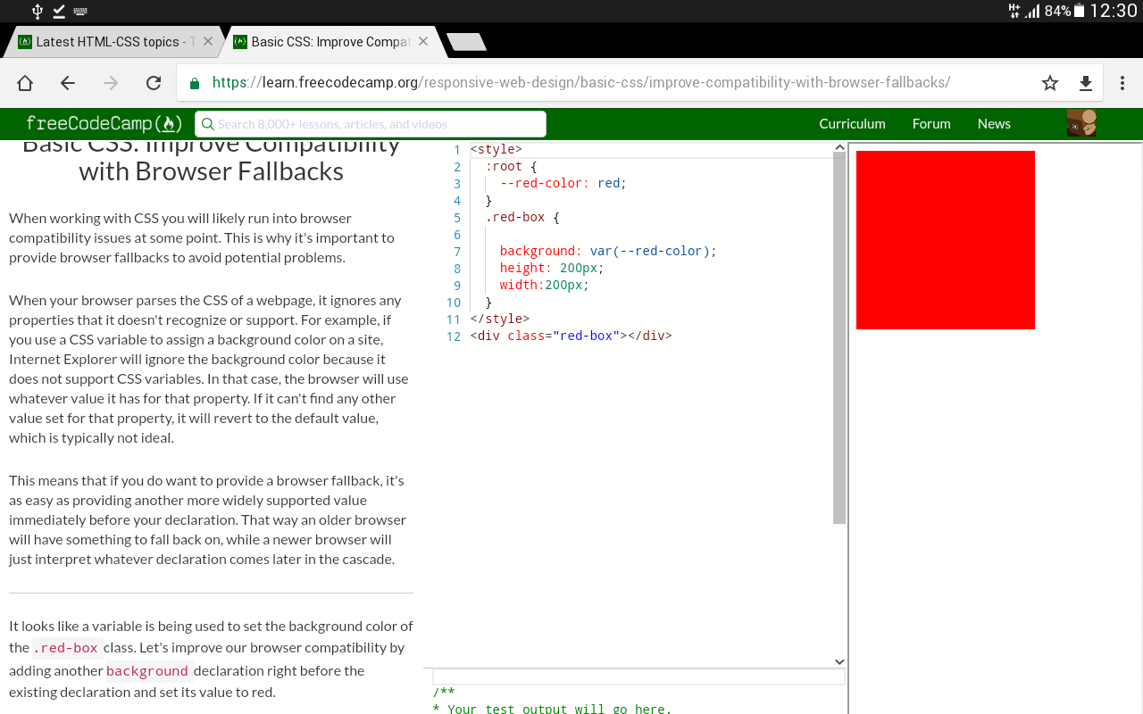 CSS improve Capability With Browser Fallback HTML CSS The
