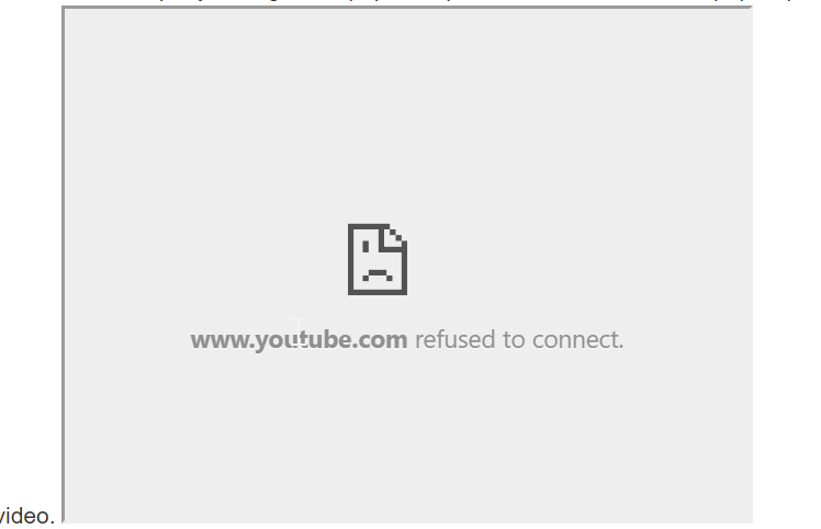 Youtube Refused To Connect HTML CSS The FreeCodeCamp Forum