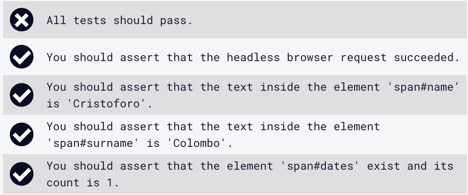 Tests Not Passing From Simulate Actions Using A Headless Browser