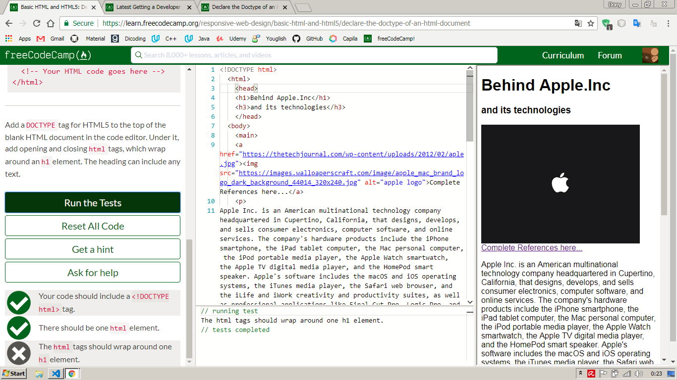 Stuck At The First Project Html Css The Freecodecamp Forum