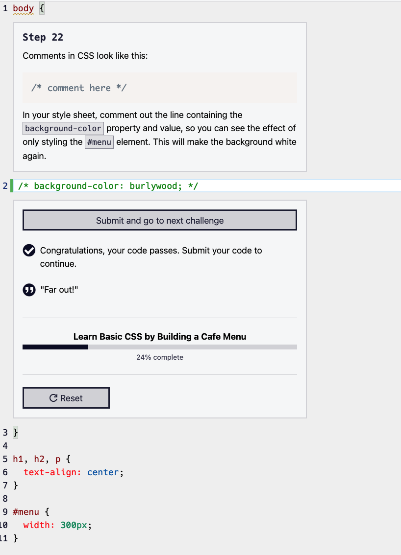 Building a Cafe Menu Step 22 - HTML-CSS - The freeCodeCamp Forum