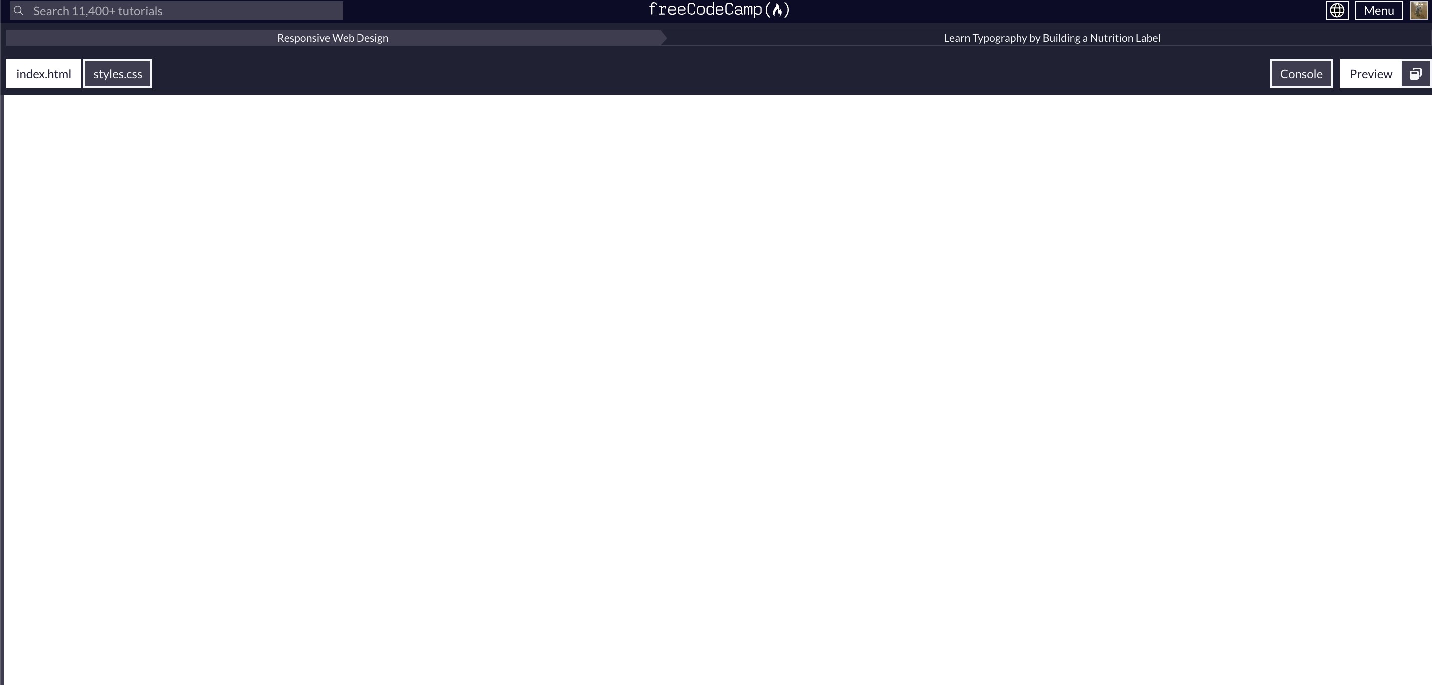 Page Only Showing Preview Without Instructions Or Where To Code Freecodecamp Support The