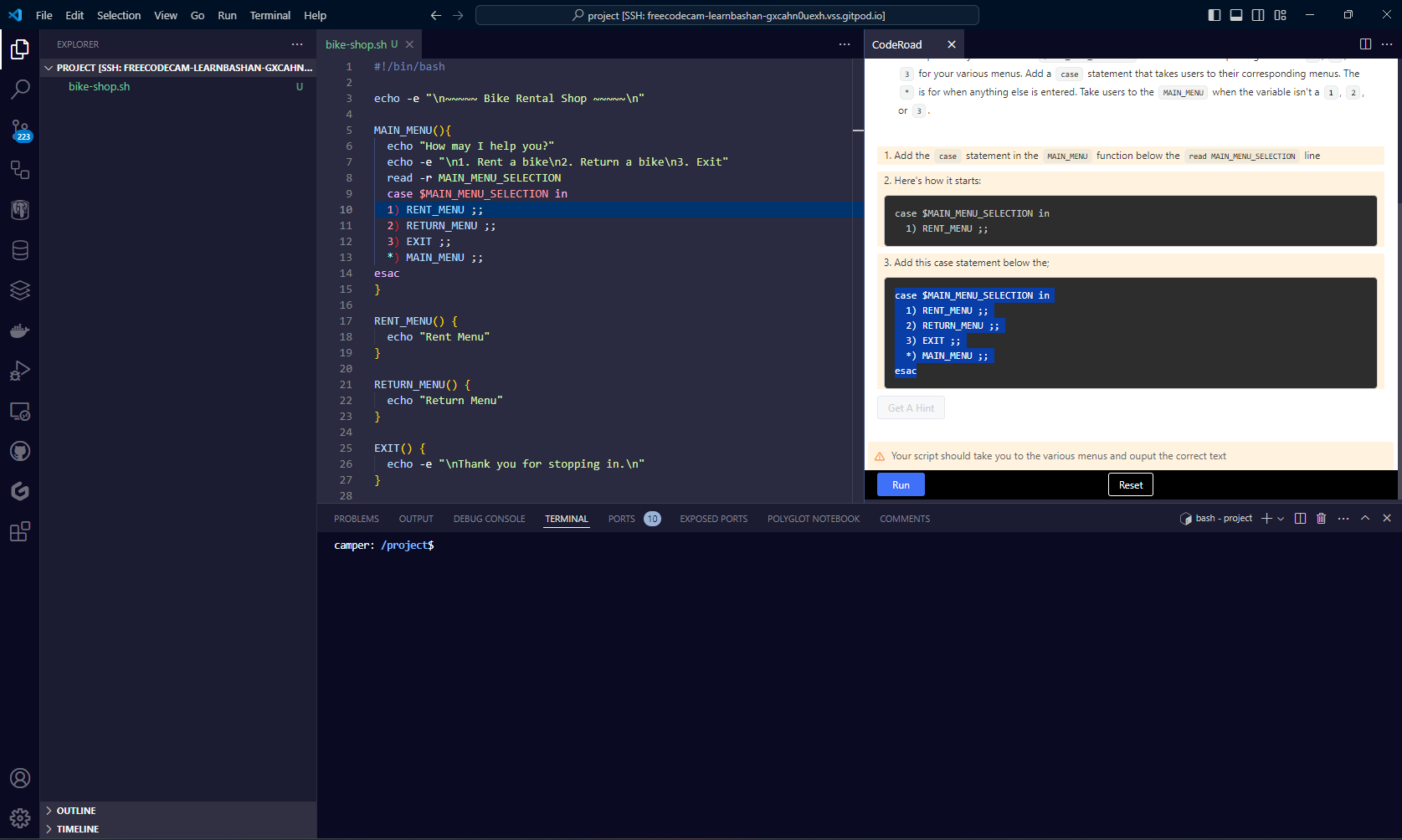 Learn Bash and SQL by Building a Bike Rental Shop - Backend Development - The freeCodeCamp Forum