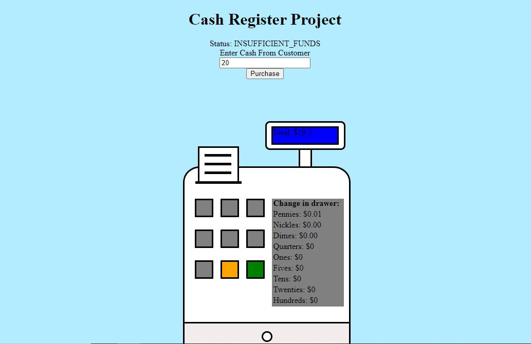 Build a Cash Register Project - HELP - JavaScript - The freeCodeCamp Forum