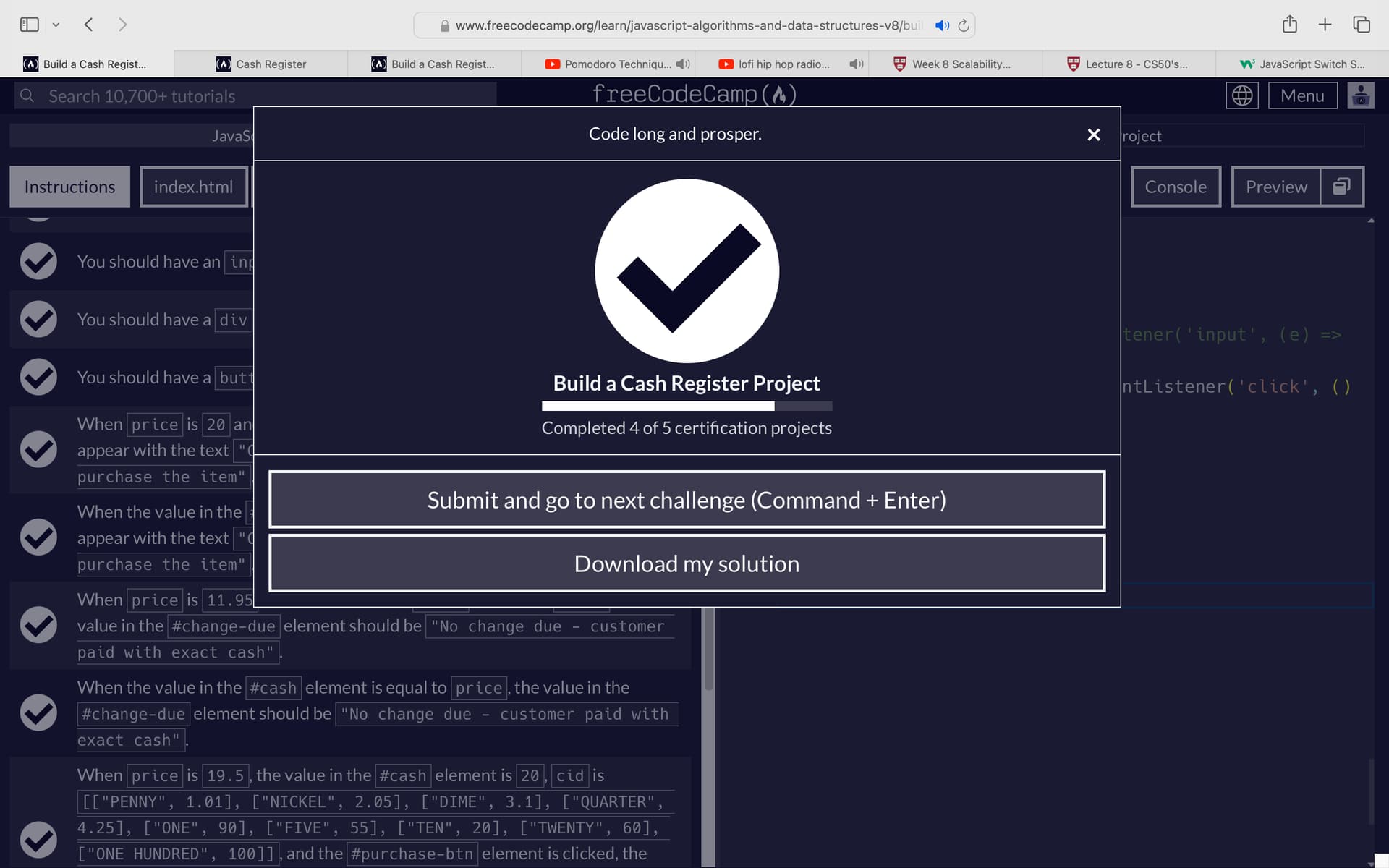 Build a Cash Register Project - Build a Cash Register - JavaScript - The freeCodeCamp Forum
