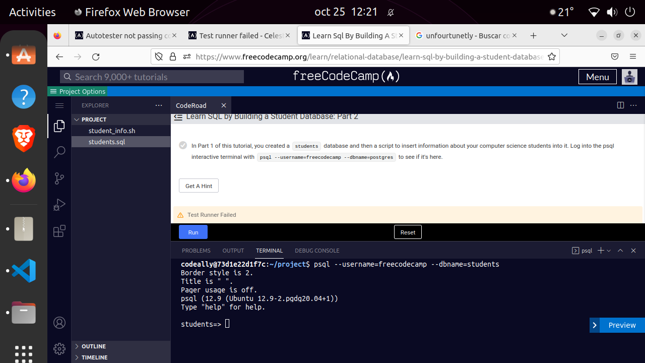 Autotester Not Passing Correct Answer Backend Development The Freecodecamp Forum