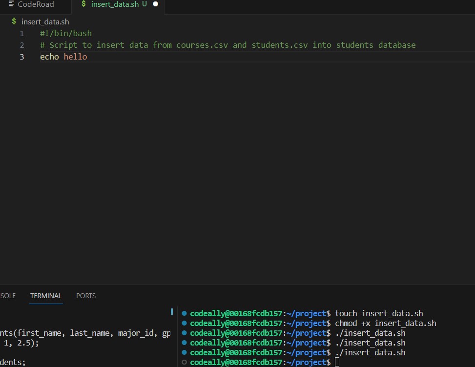 Learn SQL by Building a Student Database: Part 1 - freeCodeCamp Support ... Learn SQL by Building a Student Database: Part 1 - freeCodeCamp Support ...