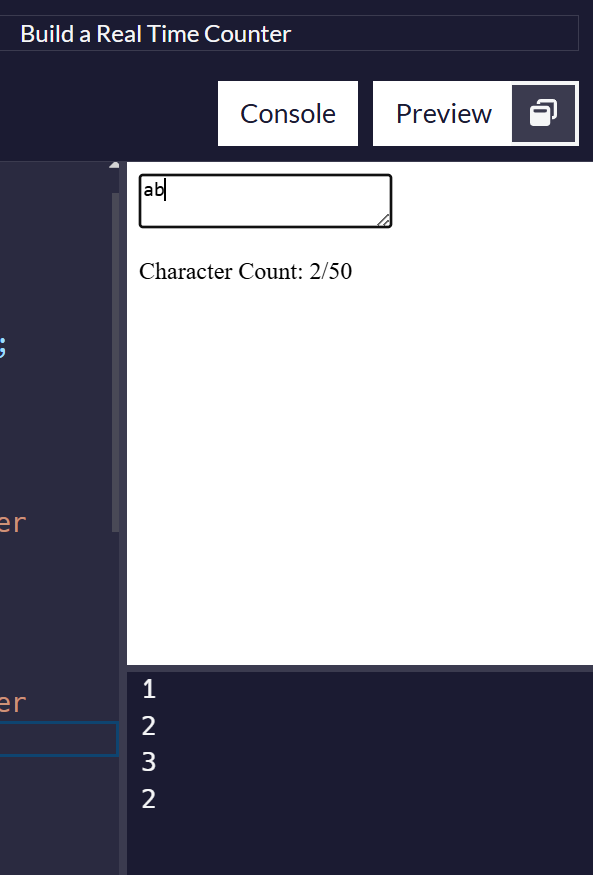 Build A Real Time Counter Build A Real Time Counter Javascript The Freecodecamp Forum