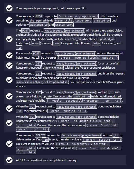 Issue Tracker Localhost Passing Tests But Replit Does Not