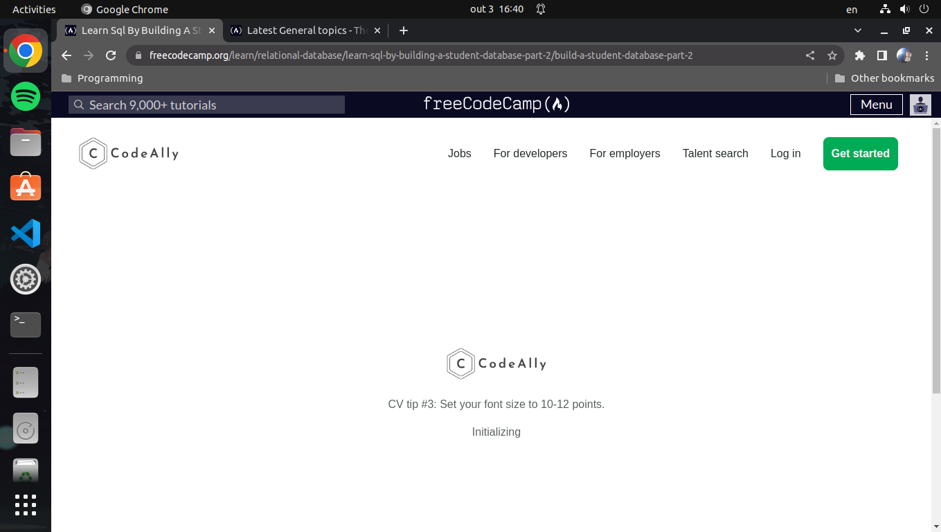 Trouble opening CodeAlly env - The freeCodeCamp Forum
